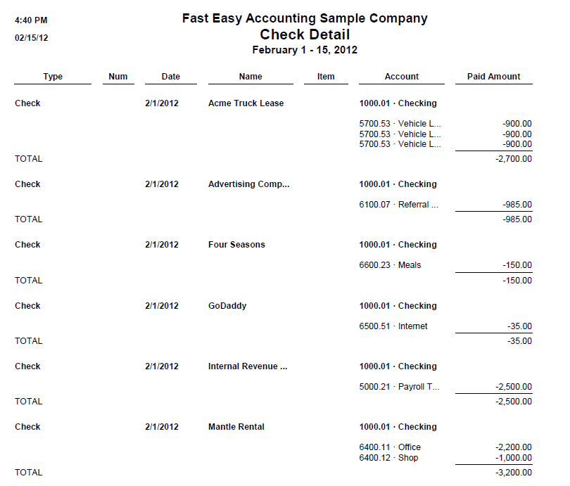 Popular Reports For Construction Companies Inside QuickBooks