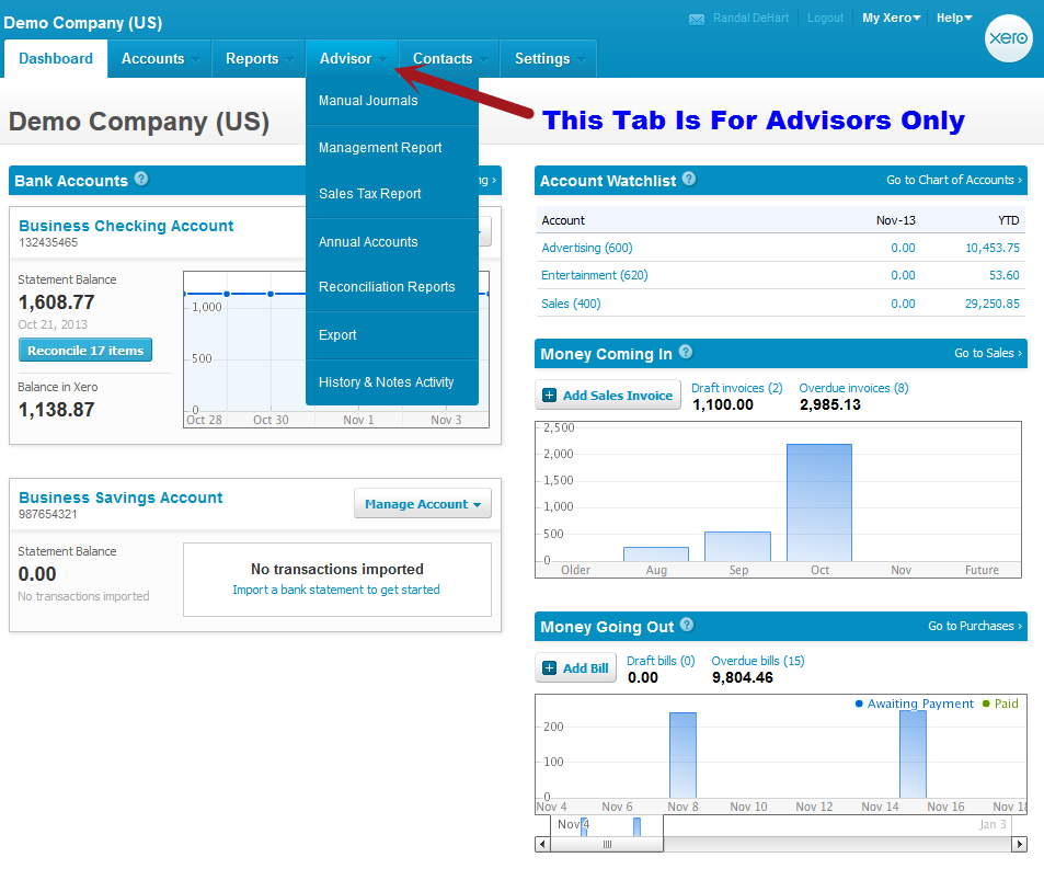 Xero Accounting Add Accountant