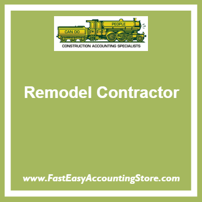 Contractor QuickBooks Set Up And Chart Of Accounts Templates For ...